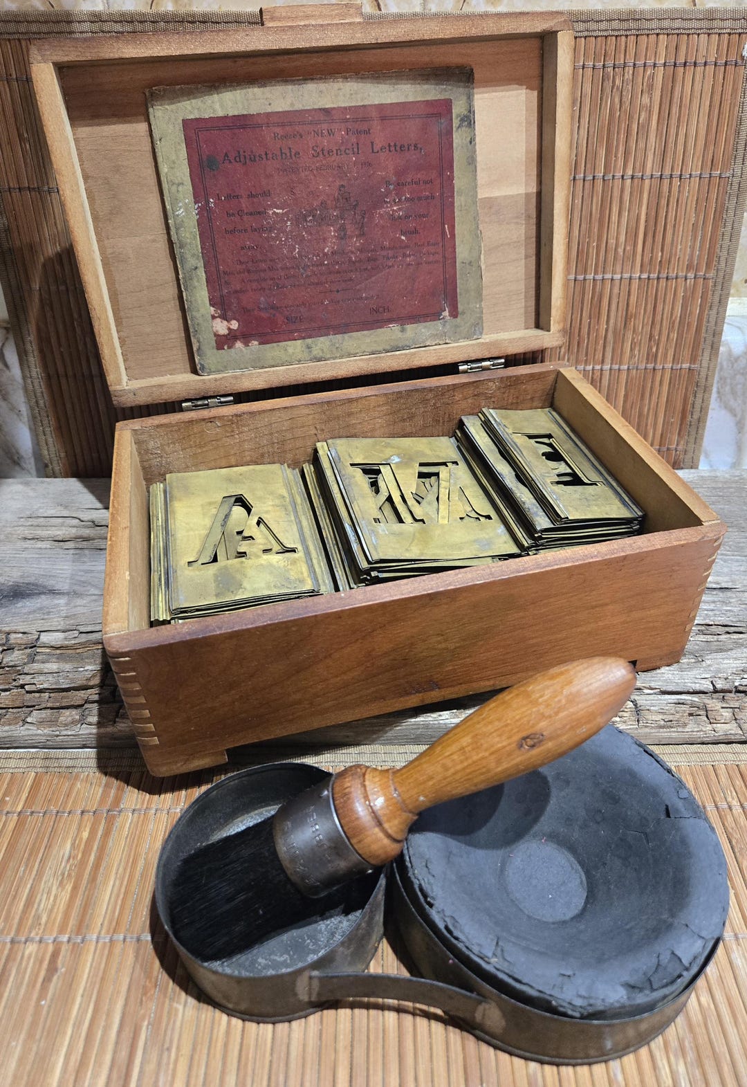 Antique Brass Stencil Kit - Circa 1800s - Etsy