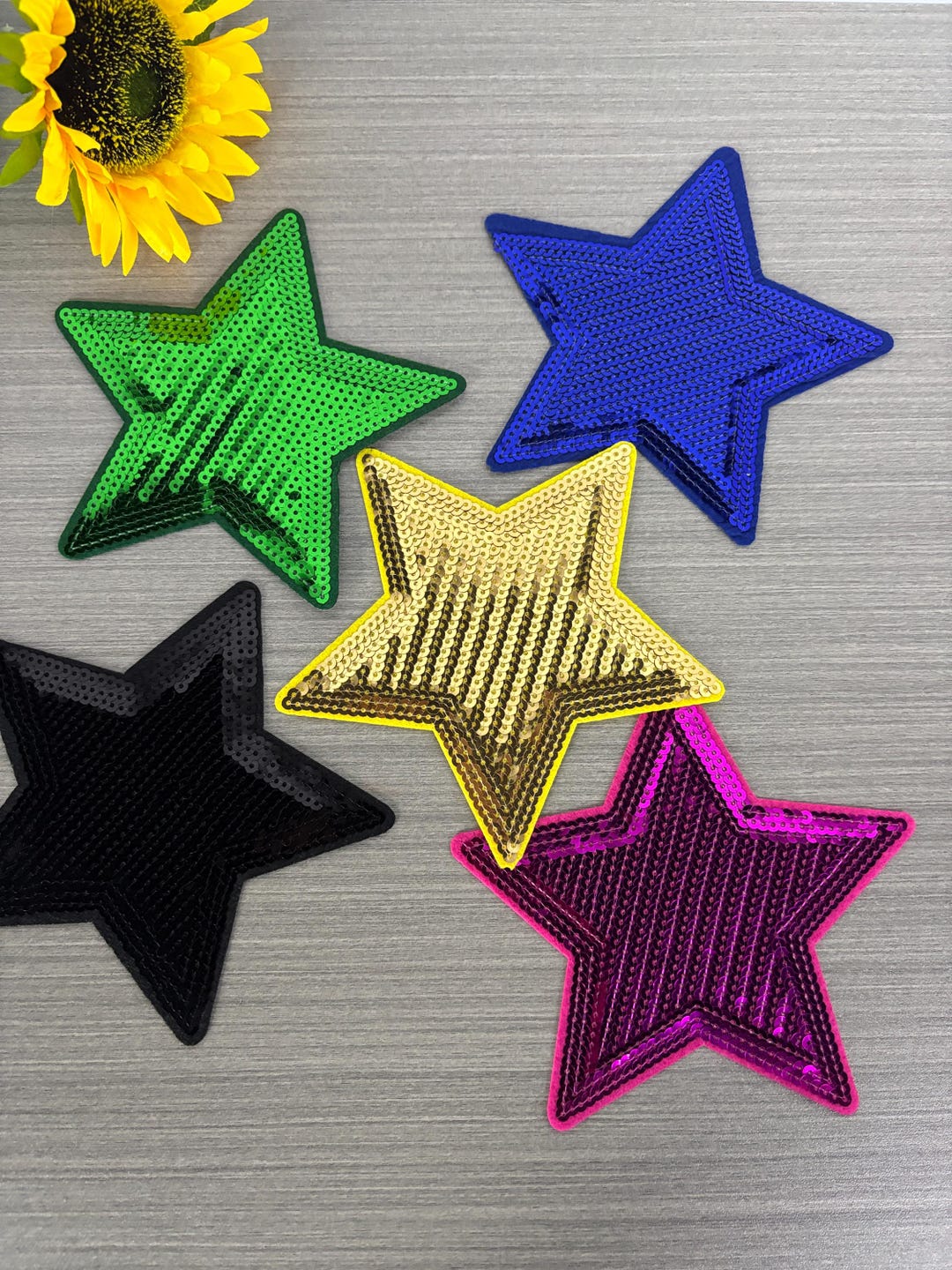 Star Shaped Patch, Glitter Patch, Star Shaped Glitter Patch, Iron Patch ...