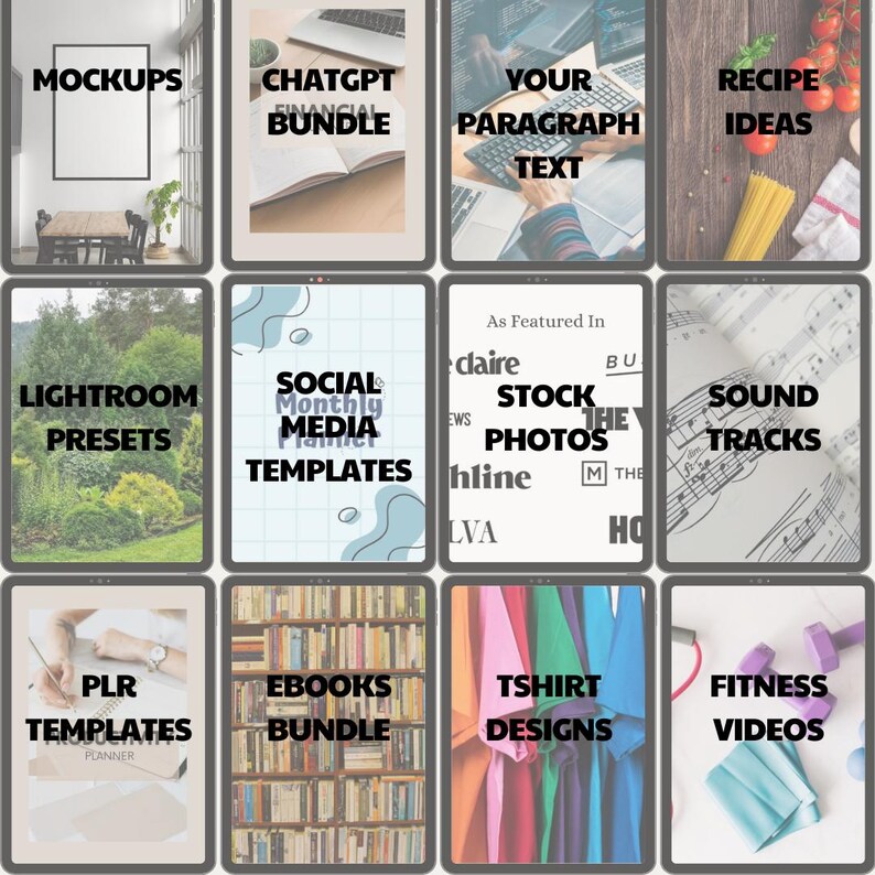 PLR MRR Canva Mockup Template Bundle Master Resell Rights Digital ...