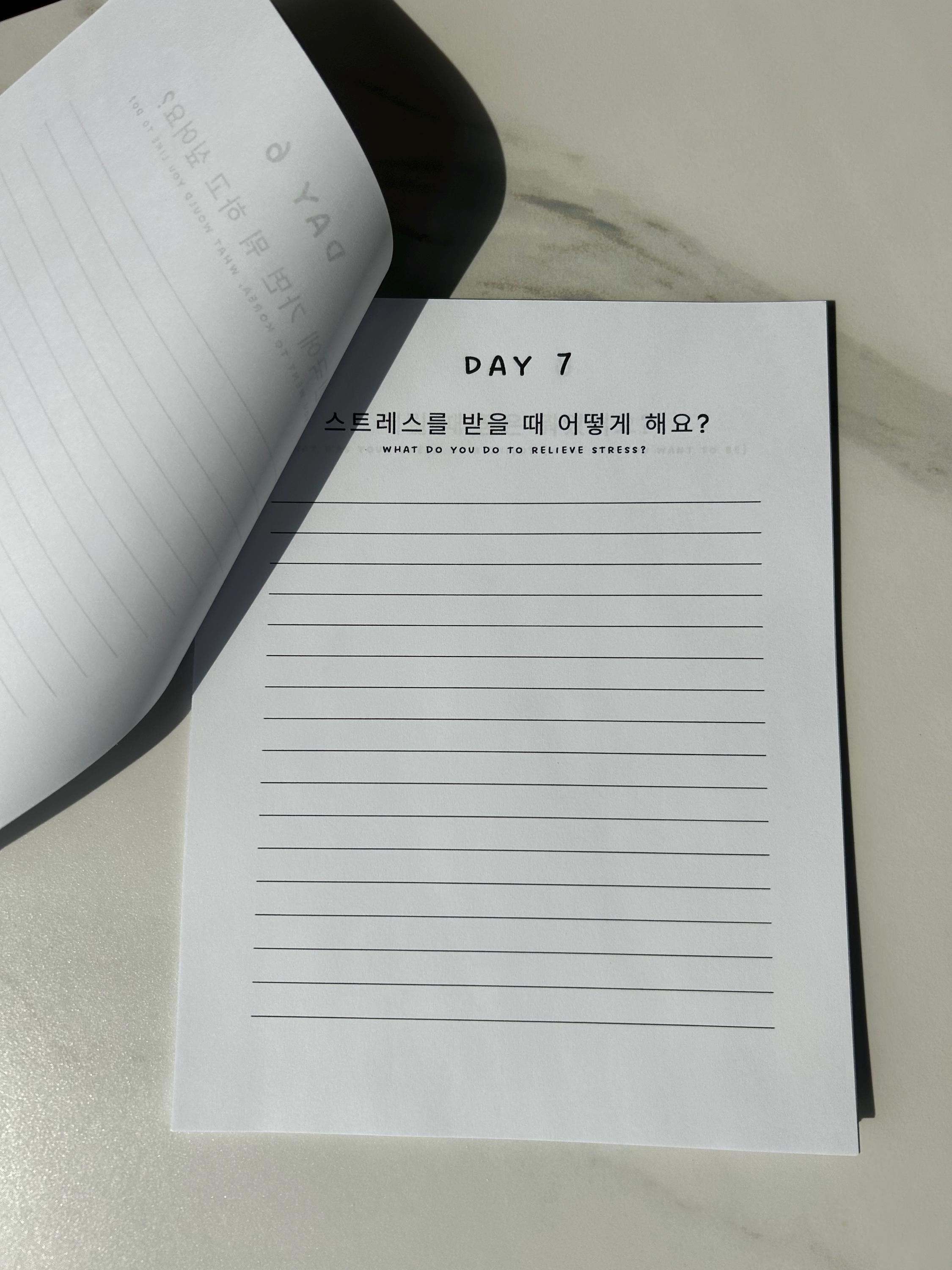 30-day Korean Writing Challenge Journal - Etsy