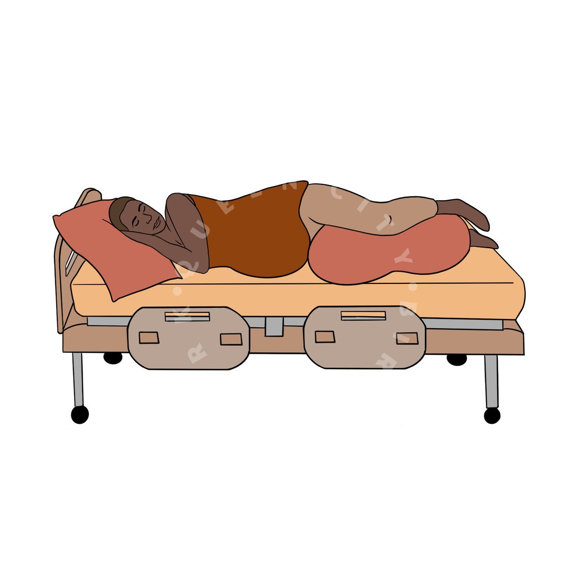 DIGITAL HANDOUT Hospital Bed Labor Positions Doula - Etsy