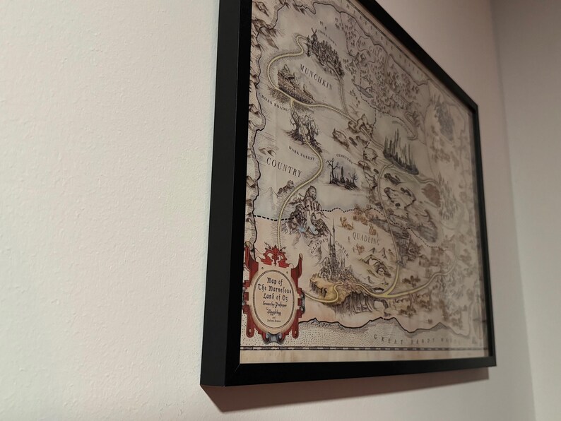 Map of the Marvelous Land of Oz the Wizard of Oz Collectable Fan Art ...