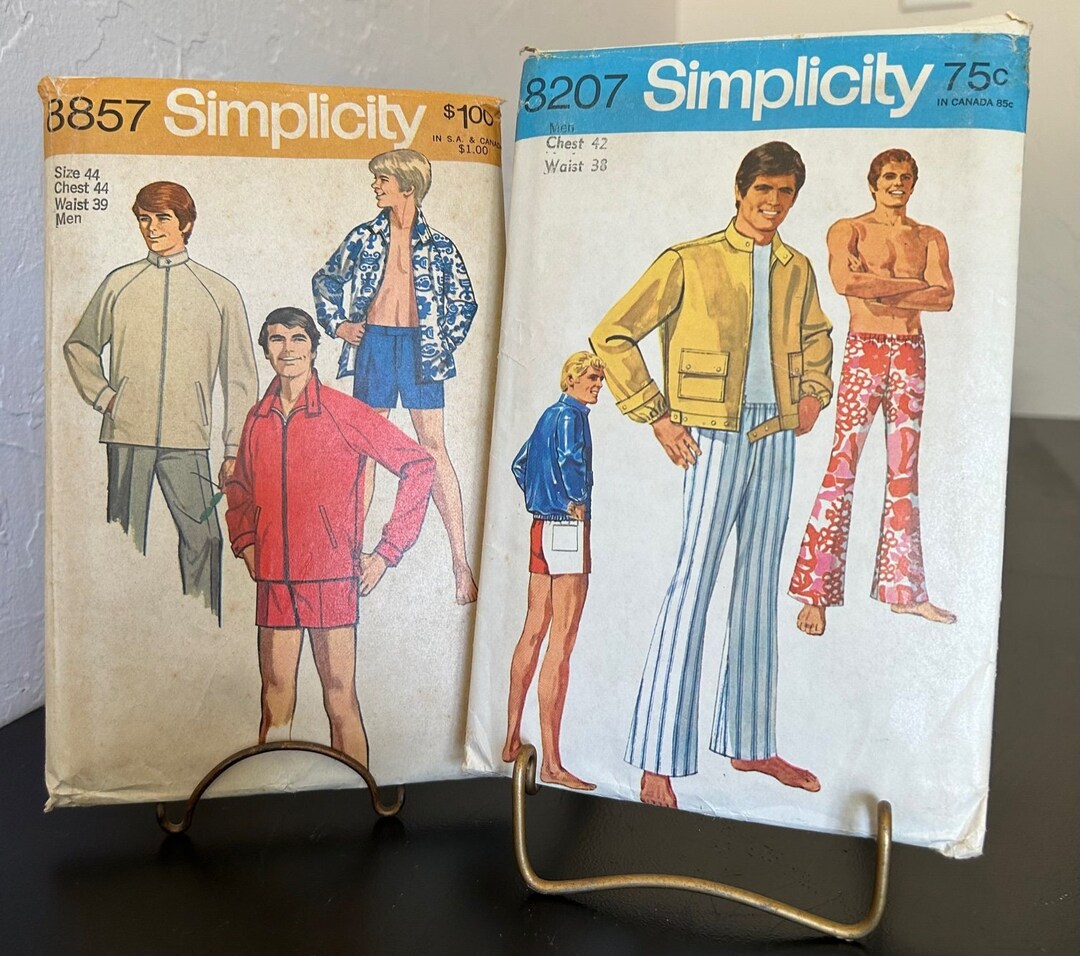 Simplicity Pattern for Men's Jacket and 1969 Bell Bottoms - Etsy