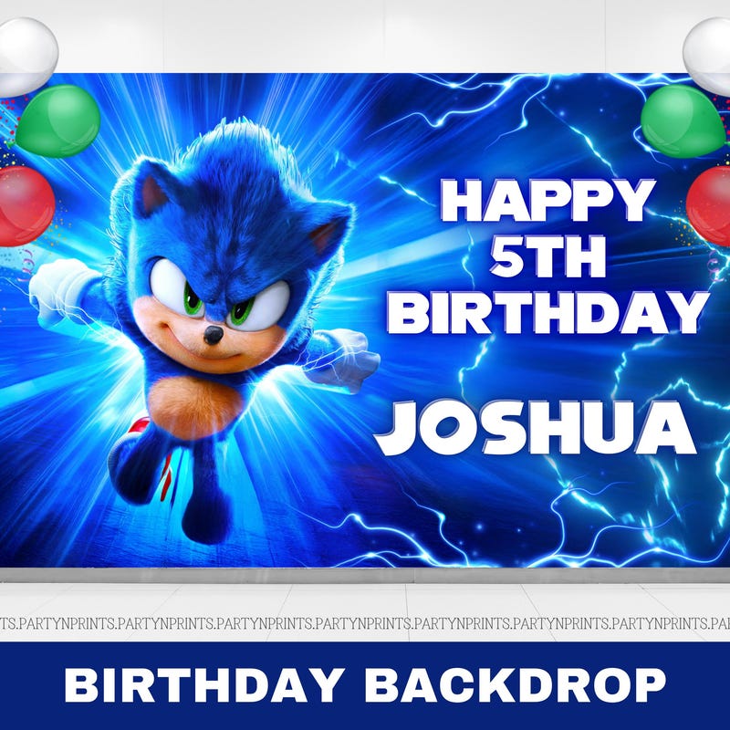 Sonic Happy 3 Birthday - Etsy UK