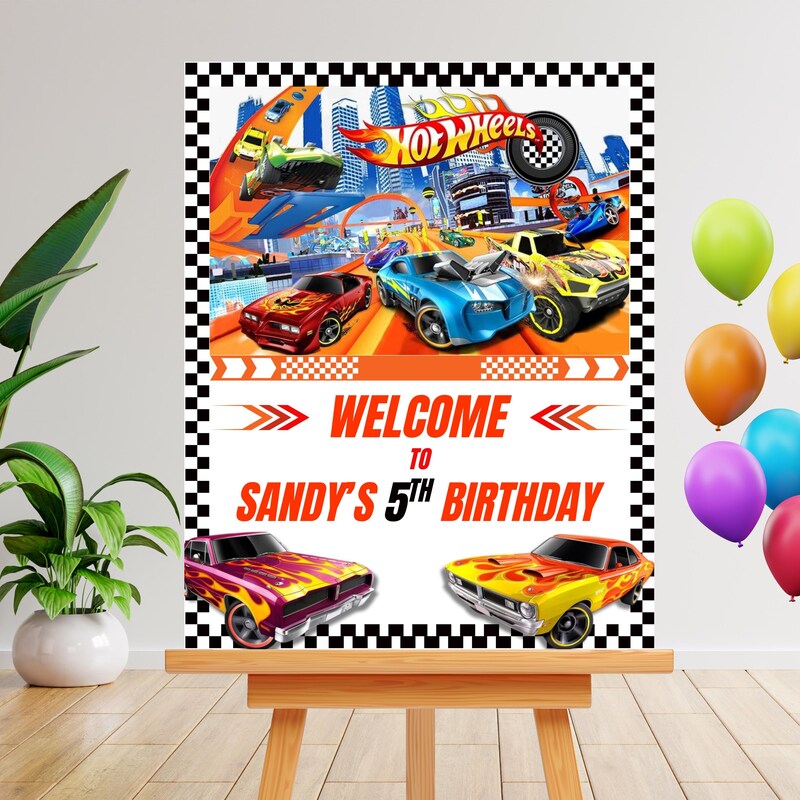 Hot Wheels Party Decoration - Etsy