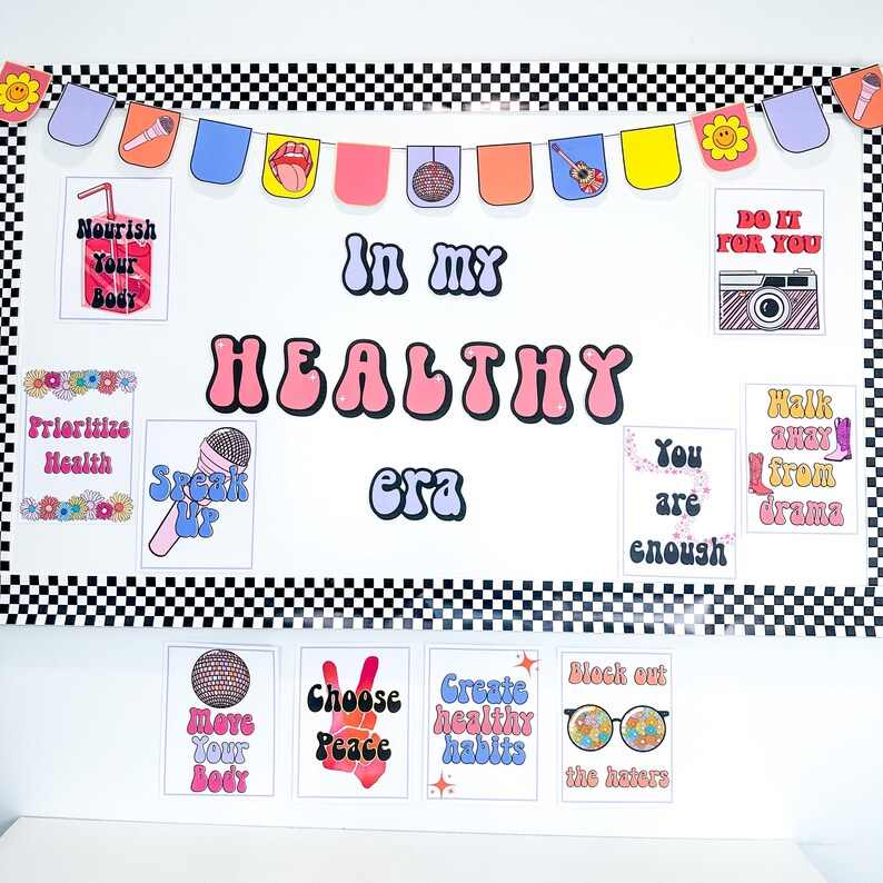 Health Bulletin Board | in My Healthy Era Printable DIY Kit to Print ...