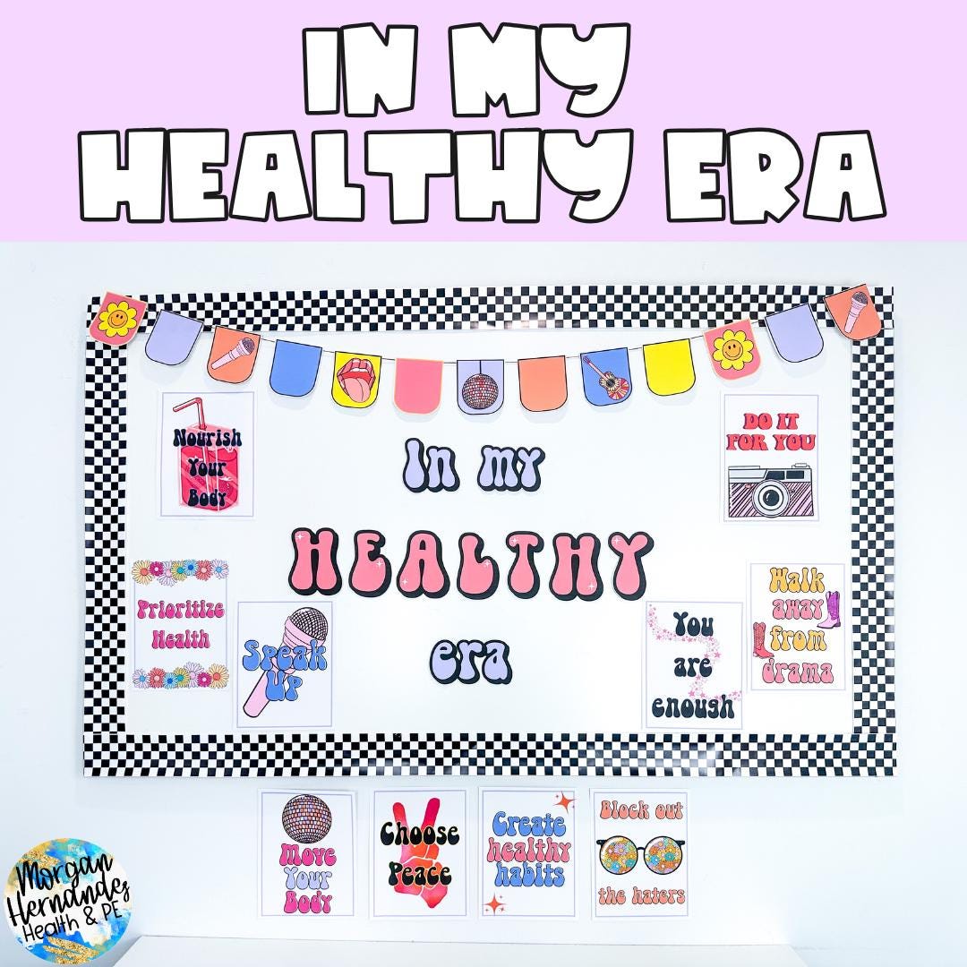 Health Bulletin Board | in My Healthy Era Printable DIY Kit to Print ...