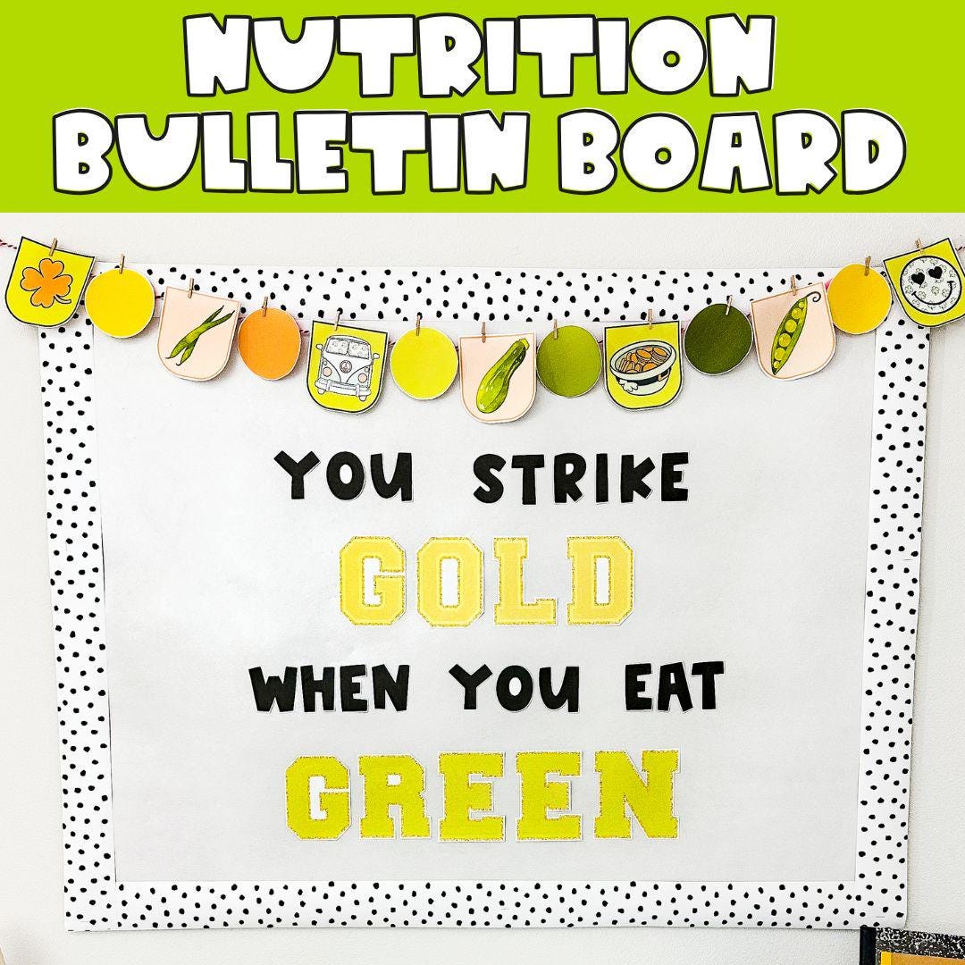 March Health Bulletin Board | Nutrition Bulletin Board | Digital ...
