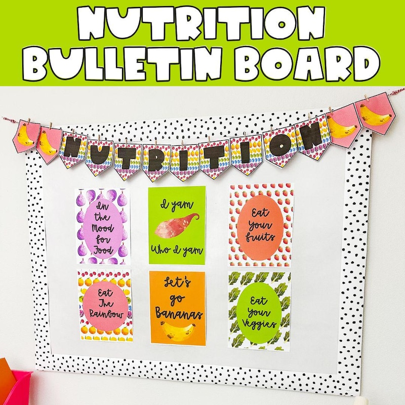 Nutrition Bulletin Boards - Etsy