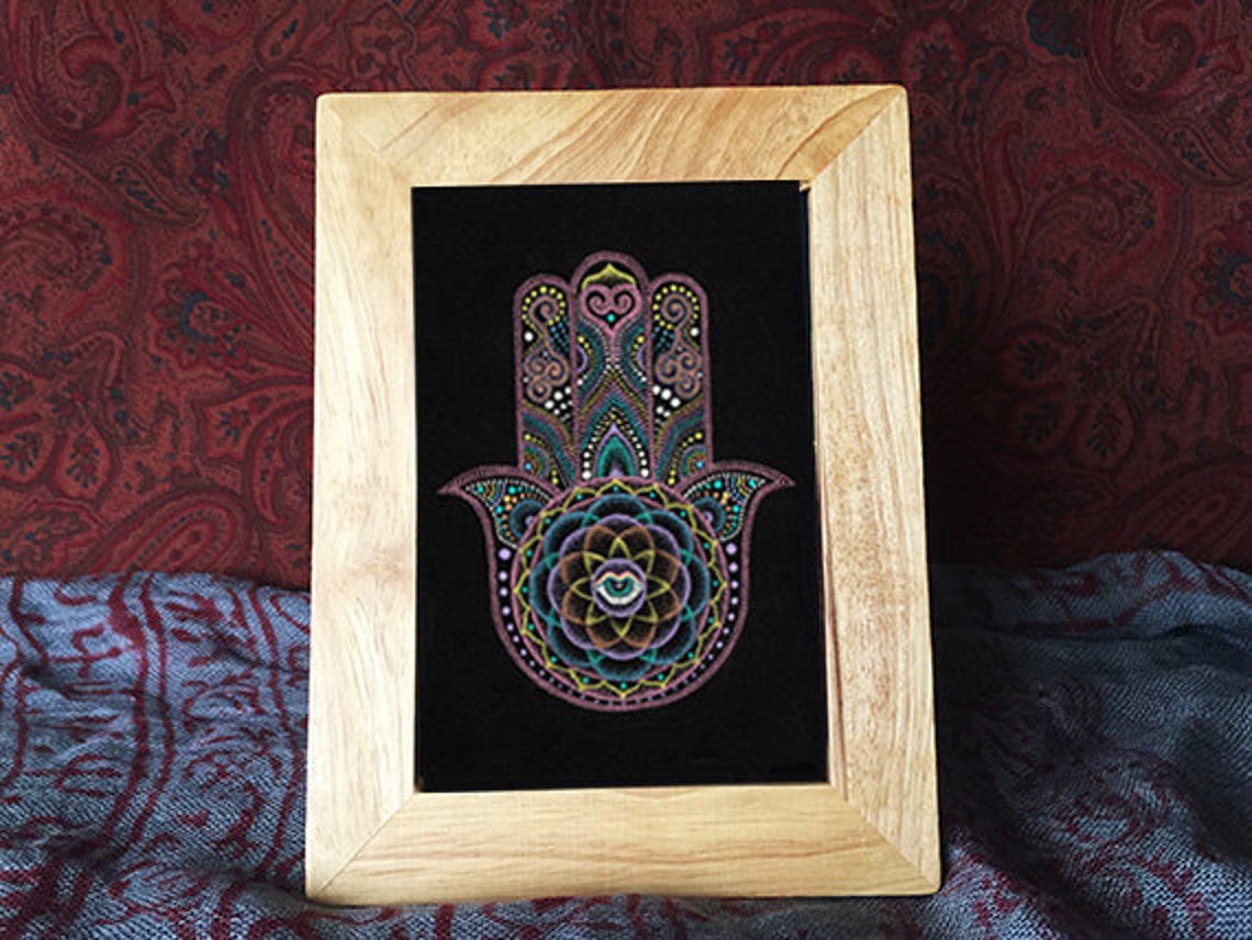 Instant Download Printable Table. Hamsa Mandala. - Etsy