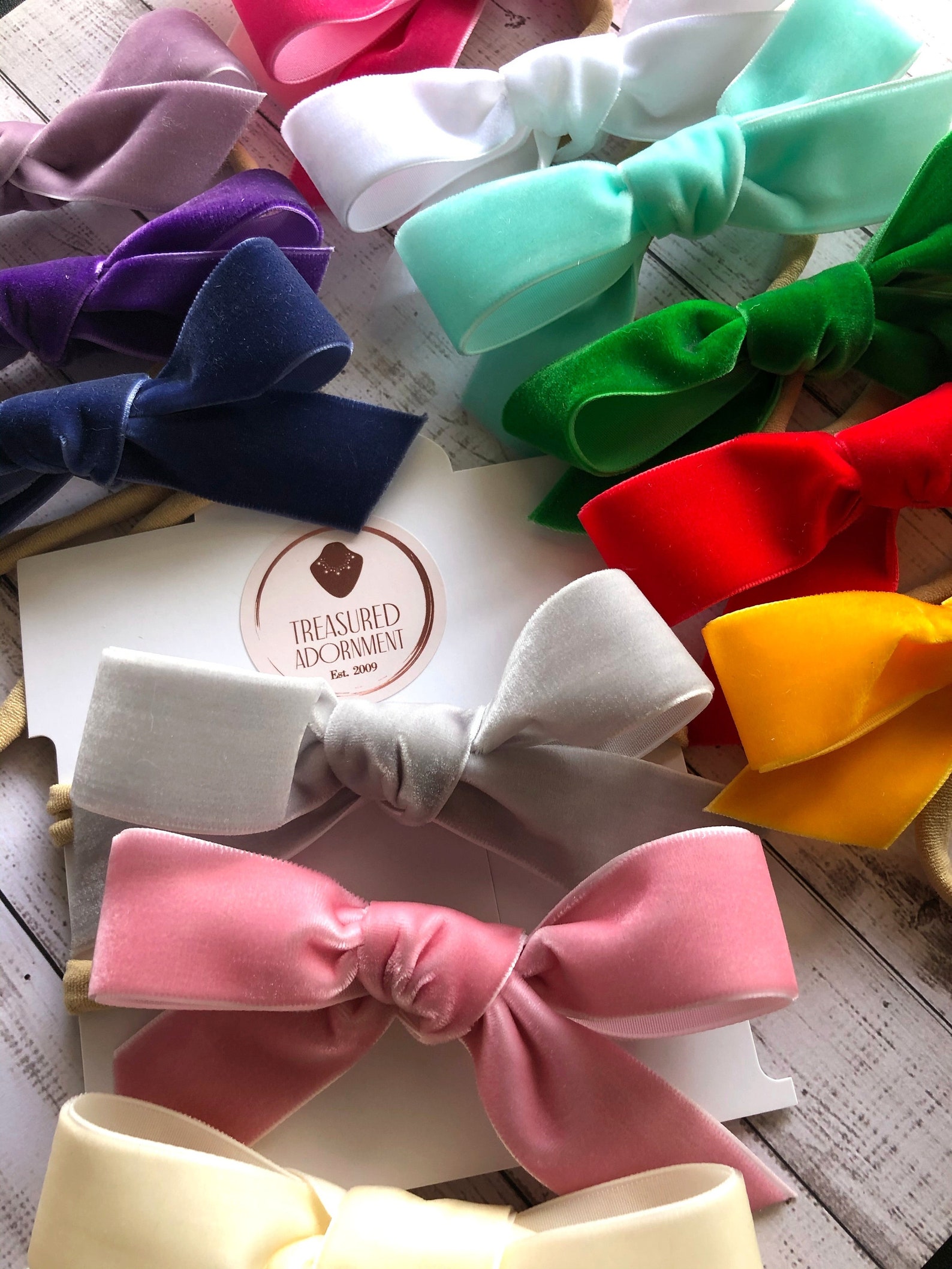 Velvet Bow Hair Clip, 4 Inch, CHOOSE A COLOR, Velvet Hair Bow ...