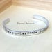 Speech Language Pathologist Gift, Hand Stamped 1/4" Cuff Bracelet ...