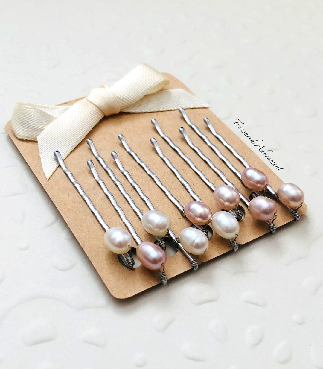 Pearl Hair Pins Single Freshwater Pearl Bobby Pins Silver - Etsy