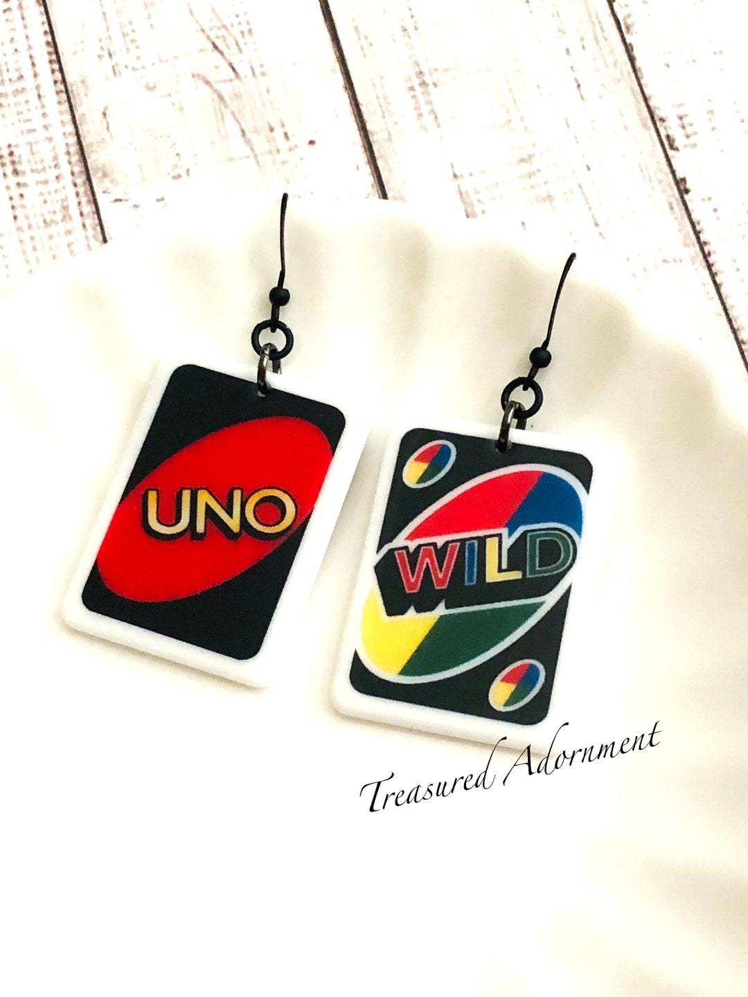 Uno Earrings, Uno Cards Jewelry, Games, Uno Party, Board Games ...