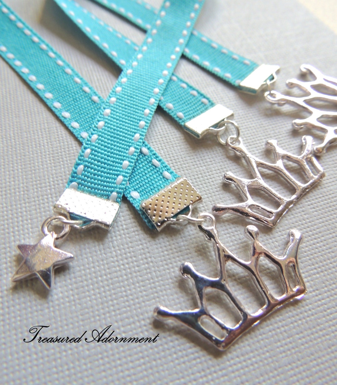 Bookmark, Ribbon Bookmark, Crown and Star Bookmark, Blue Ribbon ...