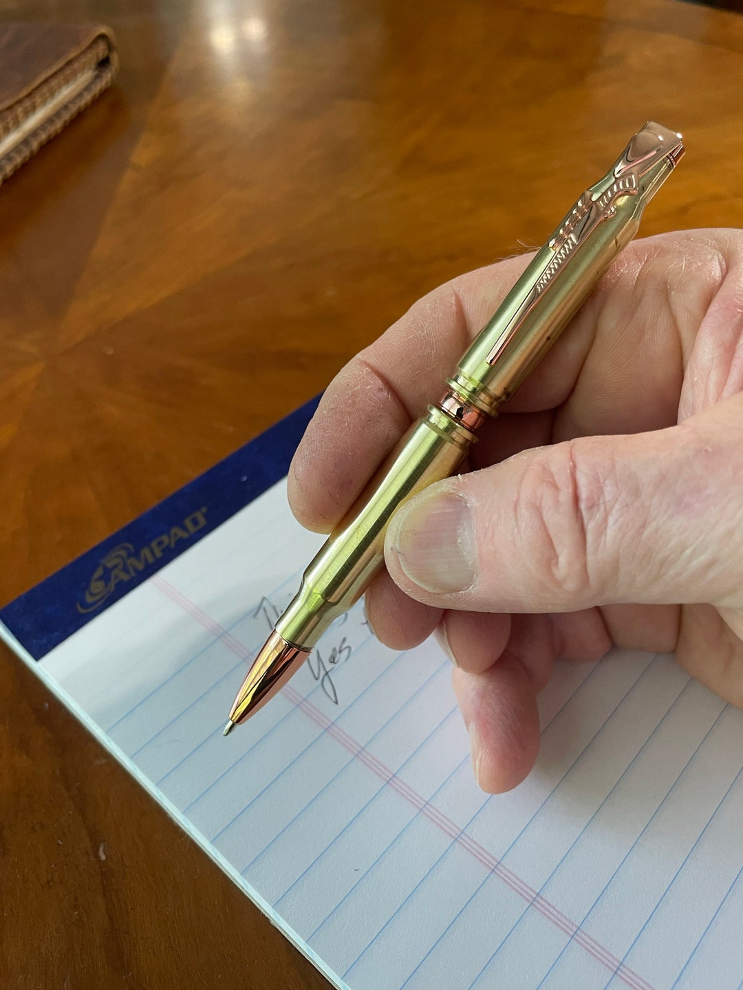 30 Caliber Bullet Shell Ballpoint Pen Upcycled Brass Gun Enthusiasts ...