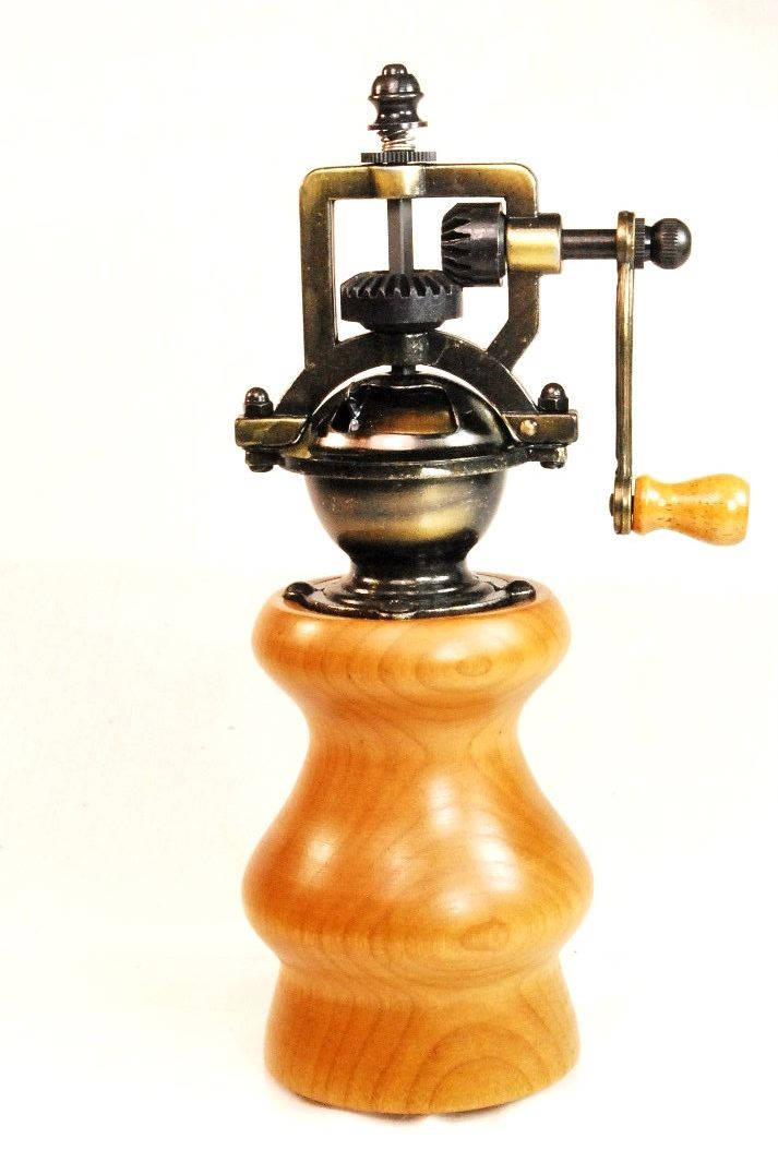 Wood Pepper Mill, Handmade Vintage Style, Steampunk, Handcrafted by ASH ...