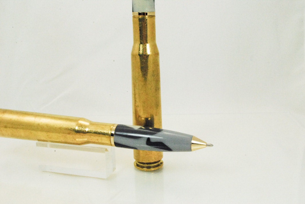 Military Bullet Ballpoint Twist Pen, Handmade, Military, 50 caliber ...