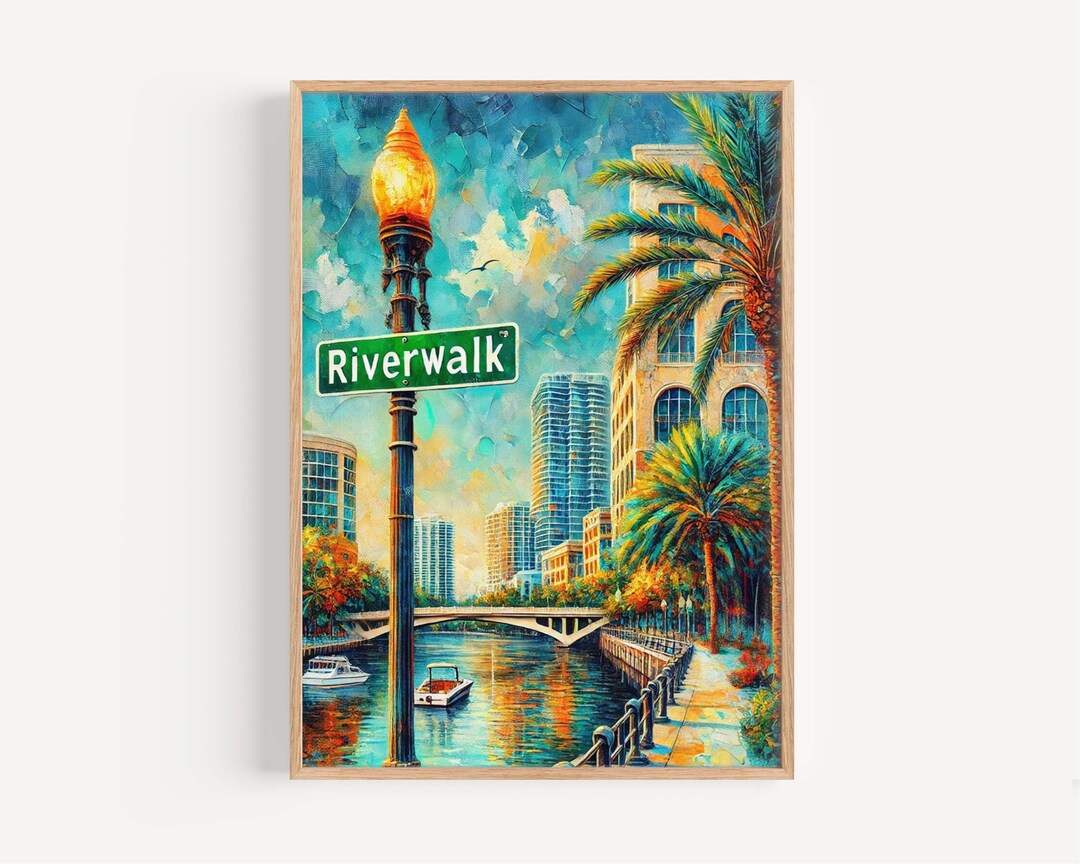Riverwalk Wall Art, Riverwalk Print, Fort Lauderdale Art, Florida Art ...