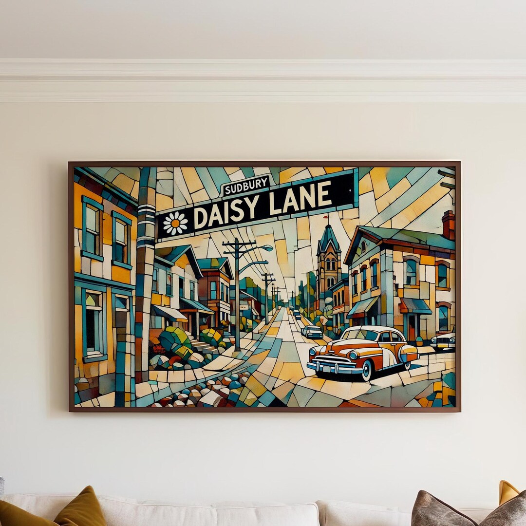 Daisy Ln Wall Art, Daisy Lane Print, Sudbury Art, Ontario Gift, Travel ...