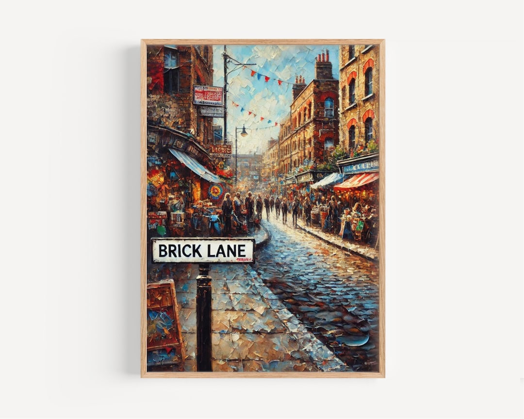 Brick Lane Wall Art London Print | UK Street Culture Travel Poster ...