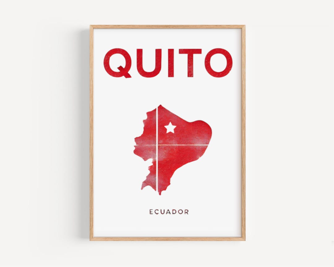 Quito Wall Art, Quito Print, Ecuador Art, Ecuador Gift, Travel Print ...