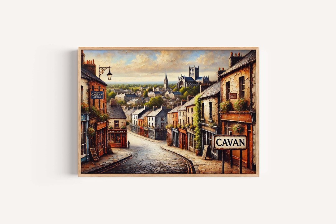 Cavan Ireland Art Print: Lake Region Travel Poster - Etsy