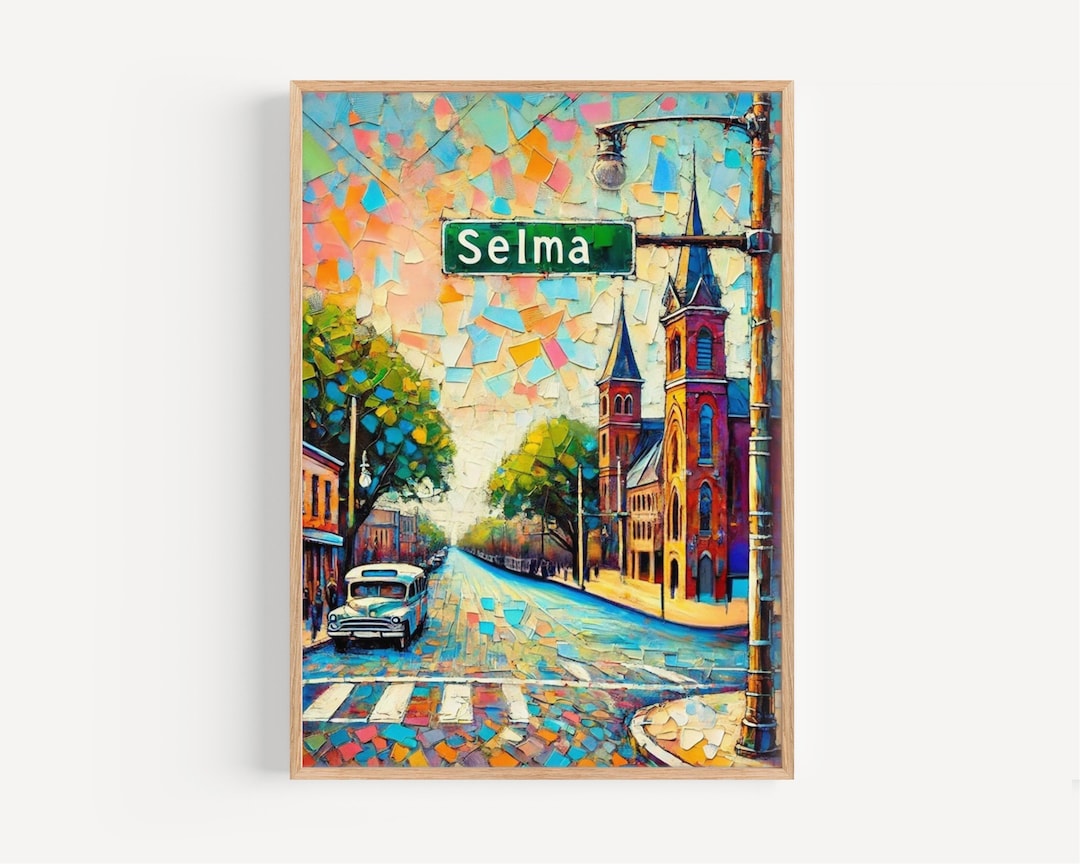 Selma Wall Art, Selma Print, Alabama Art, Alabama Gift, Travel Print ...