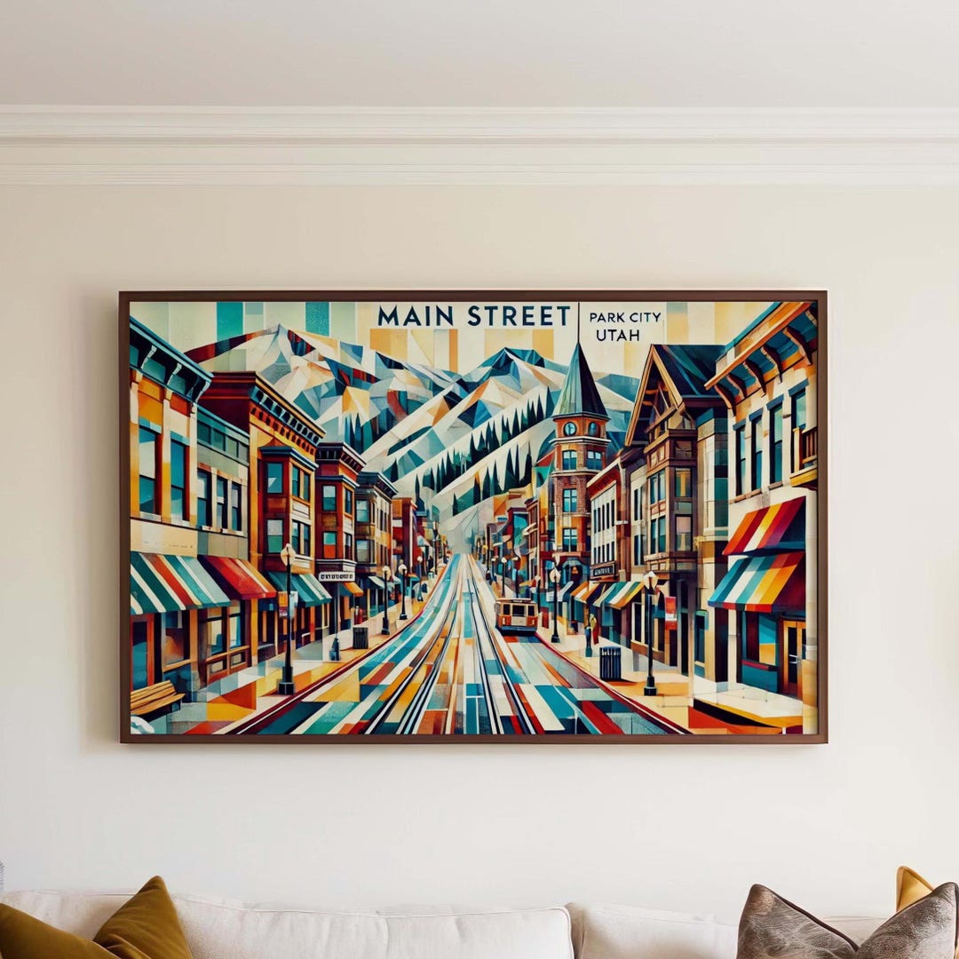 Main Street Wall Art, Main Street Print, Park City Art, Park City Gift ...