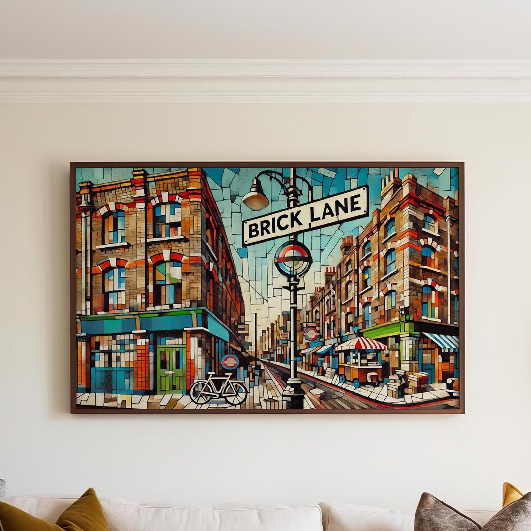 Brick Lane Wall Art, Brick Lane Print, London Art, London Gift, Travel ...