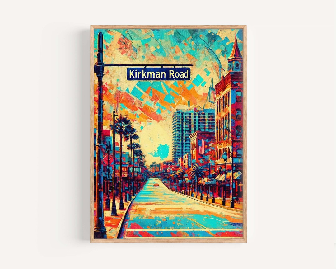 Kirkman Road Art Print: Orlando Florida Travel Poster - Etsy