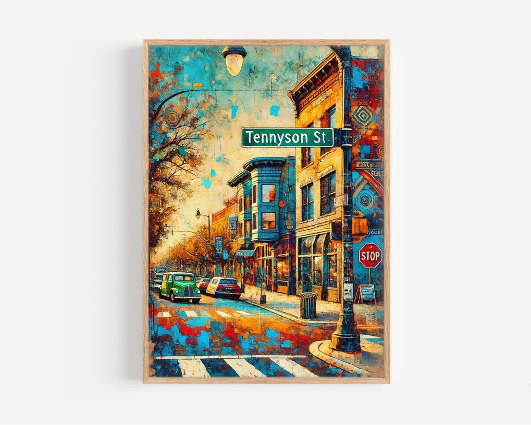 Tennyson St Wall Art, Tennyson Street Print, Denver Art, Colorado Gift ...