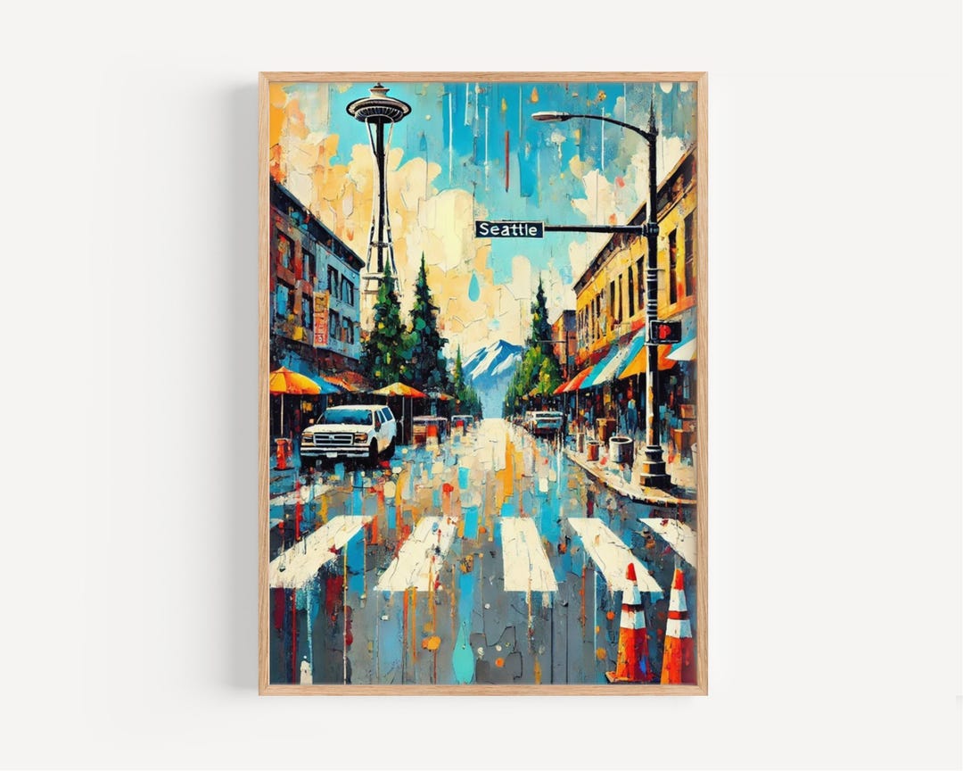 Seattle Wall Art, Seattle Print, Washington Art, Washington Gift ...