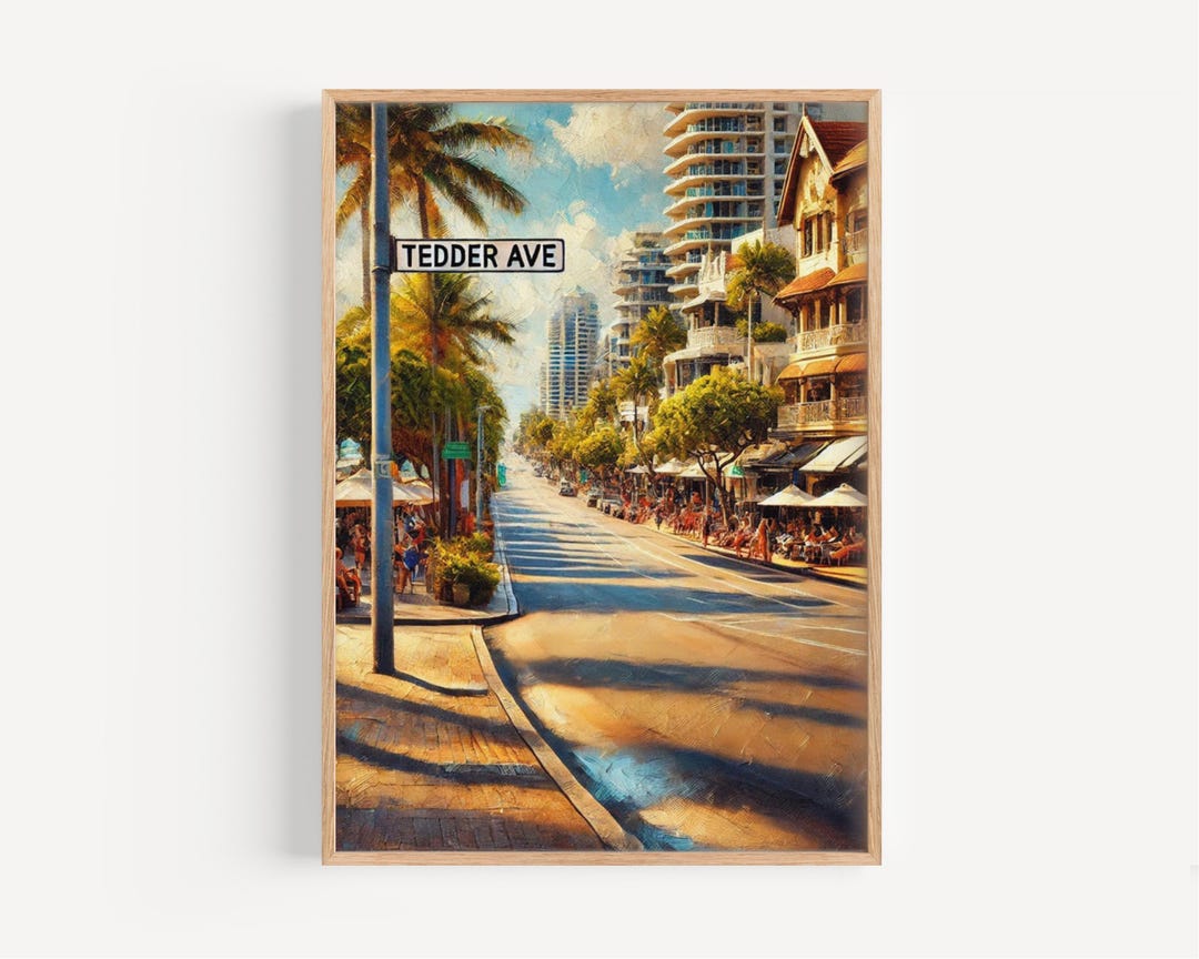Gold Coast Australia Print: Tedder Ave Coastal Wall Art - Etsy