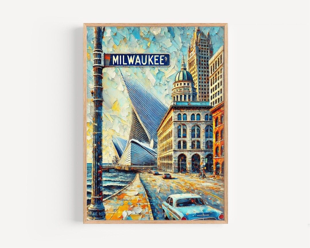 Milwaukee Wall Art, Milwaukee Print, Wisconsin Art, Wisconsin Gift ...