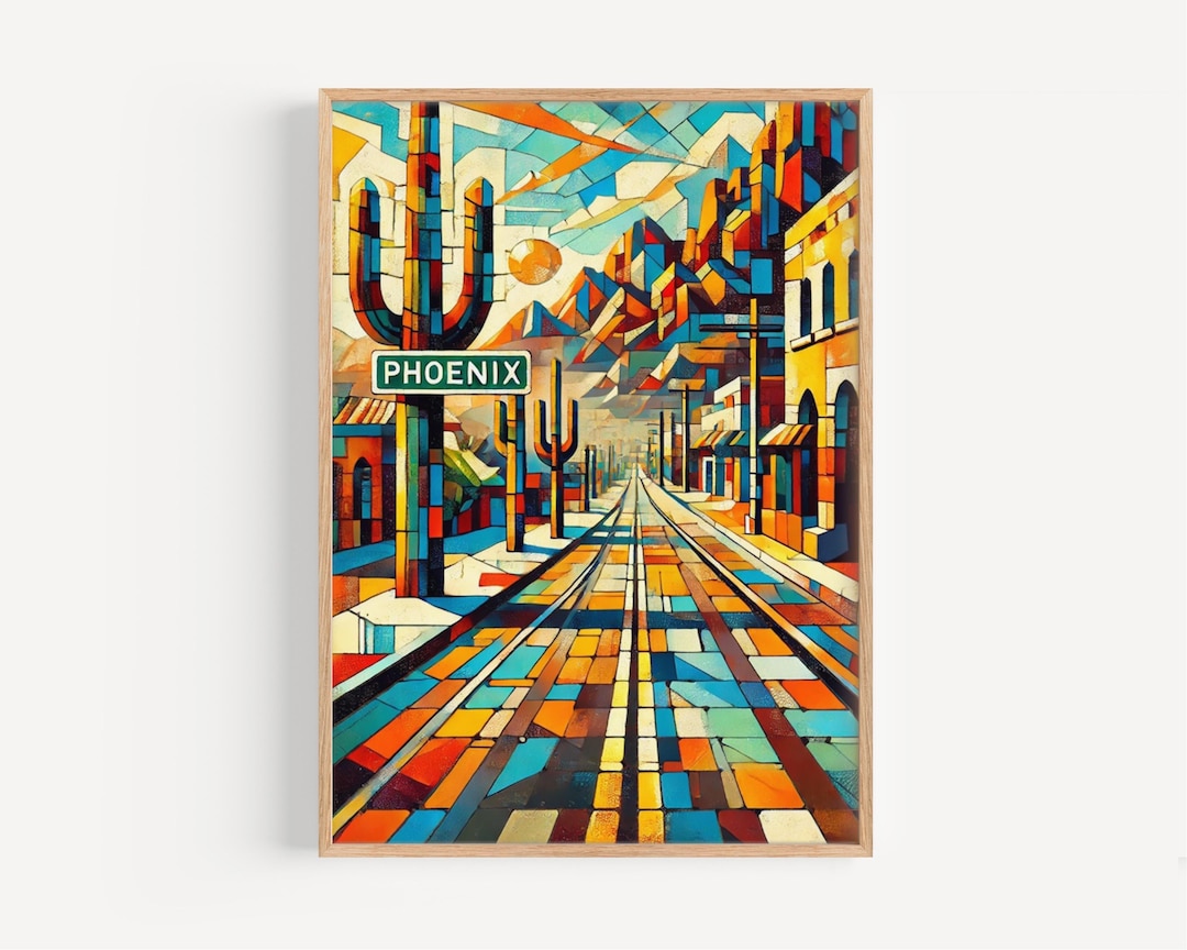 Pheonix Wall Art, Pheonix Print, Arizona Art, Arizona Gift, Travel ...