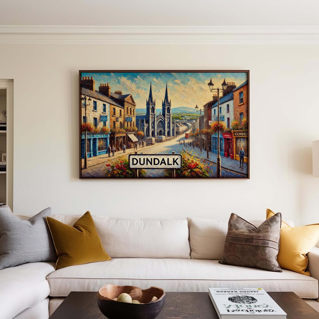 Dundalk Ireland Art Print: Irish City Travel Poster - Etsy