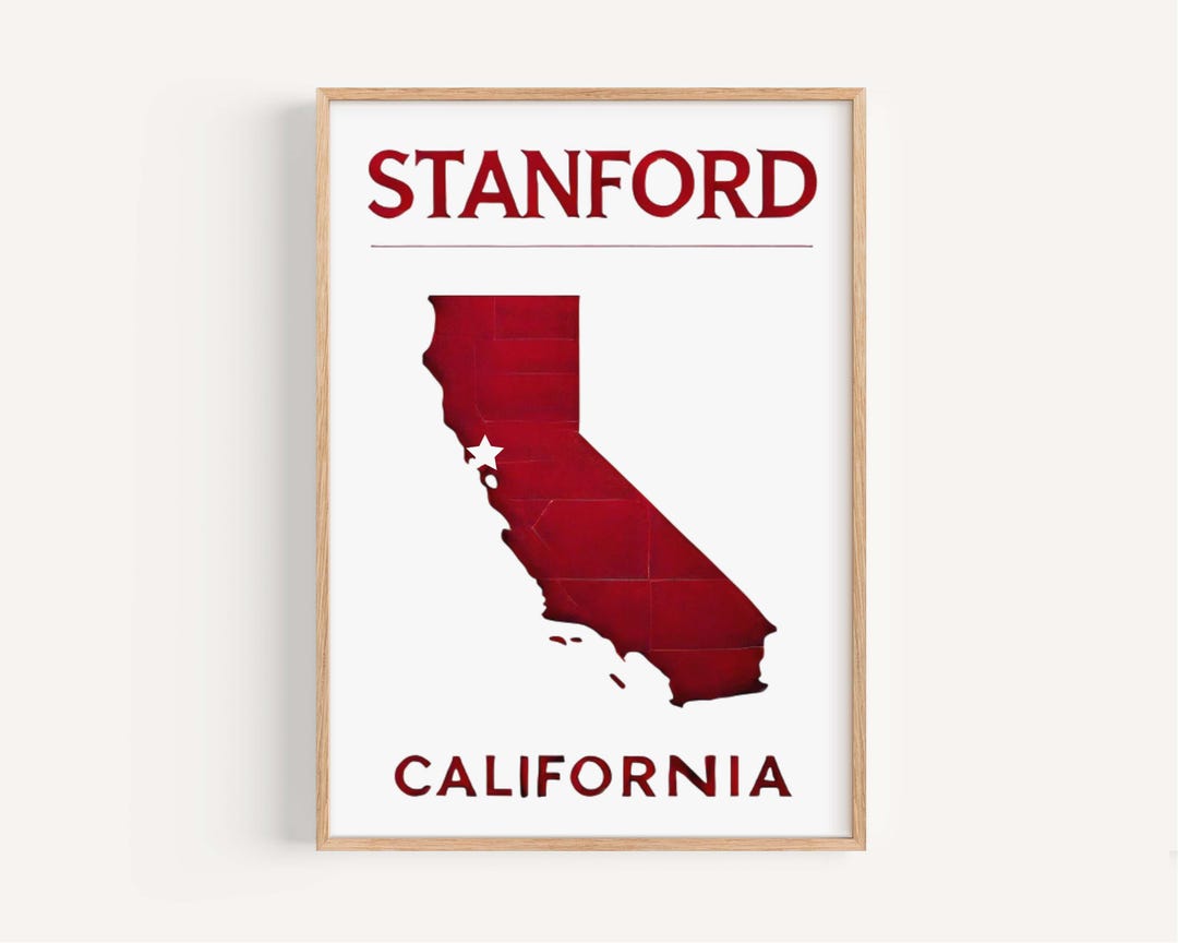 Stanford Wall Art, Stanford Print, California Art, California Gift ...
