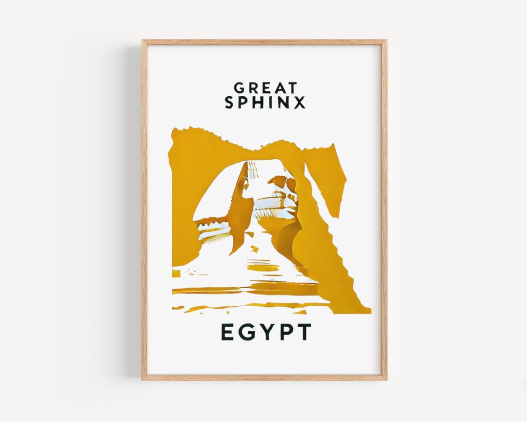 Great Sphinx Wall Art, Great Sphinx Print, Egypt Art, Egypt Gift ...