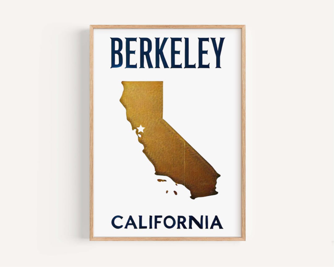 Berkeley Wall Art, Berkeley Print, California Art, California Gift ...