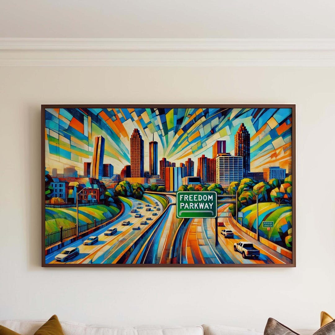 Freedom Parkway Wall Art, Freedom Parkway Print, Atlanta Art, Atlanta ...