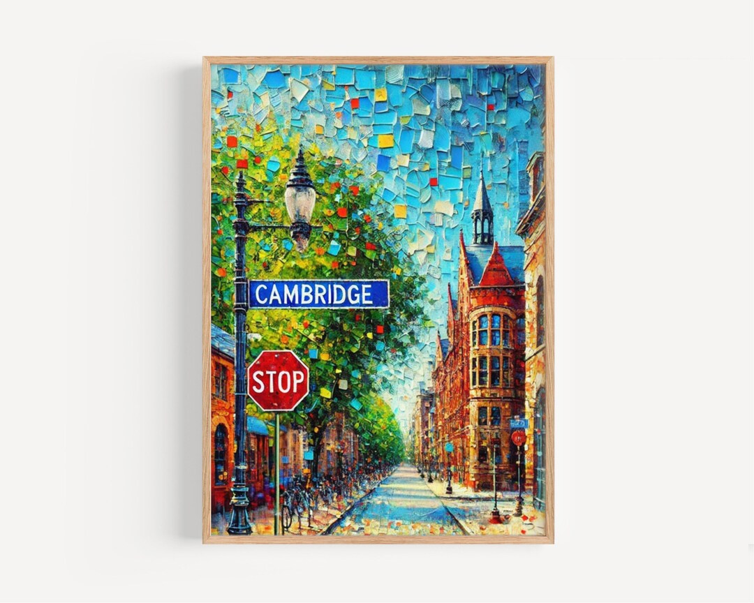Cambridge Wall Art, Cambridge Print, Massachusetts Art, Massachusetts ...