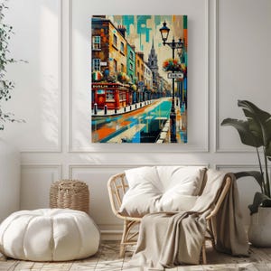 Dublin Street Art Print: Vibrant Ireland Travel Poster - Etsy