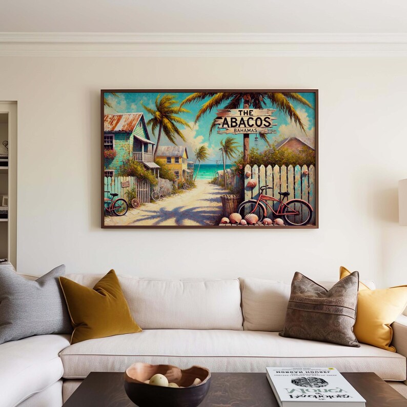 Abacos Bahamas Art Print: Tropical Beach House Decor - Etsy