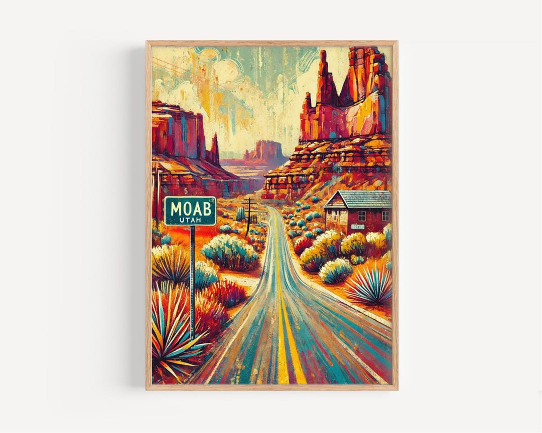Moab Wall Art, Moab Print, Utah Art, Utah Gift, Travel Print, Travel ...
