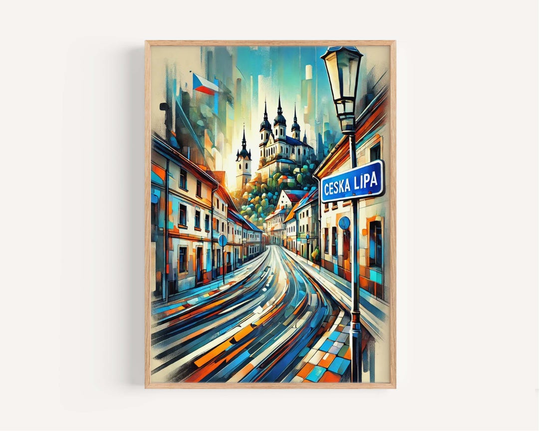 Ceska Lipa Art Print: Czech Republic Travel Poster - Etsy