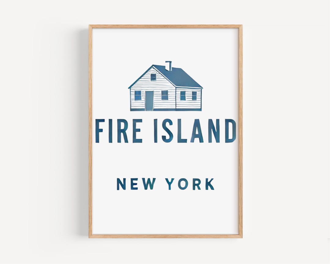 Fire Island Wall Art, Fire Island Print, New York Art, NY Gift, Travel ...