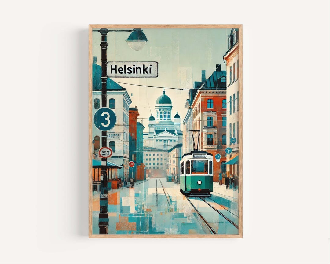 Helsinki Wall Art, Helsinki Print, Helsinki Art, Finland Gift, Travel ...