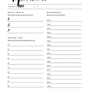 Printable Daily Planner: Elegant Productivity Journal (A4 PDF) - Etsy