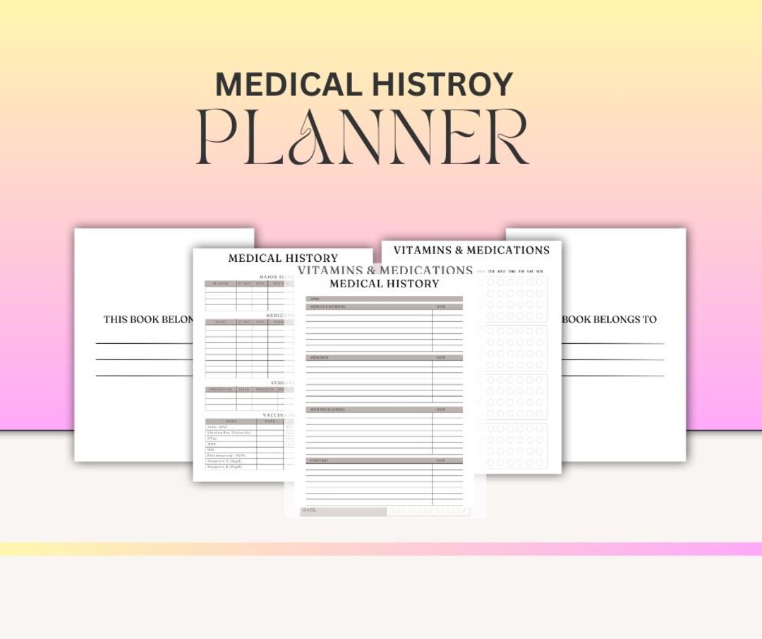 Medical Planner: Stylish Healthcare Organizer for Appointments ...